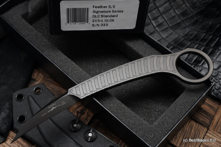 Microtech & Bastinelli Collaboration Feather DLC 215-1DLCS